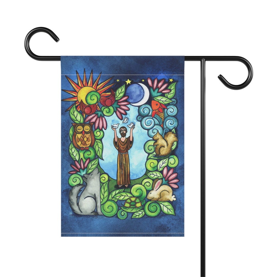 Garden & House Banner St. Francis of Assisi Brother Sun and Sister Moon ...