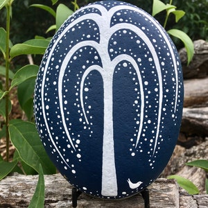 Tree of Life Willow Tree Holy Spirit Painted Rocks Prayer | Etsy