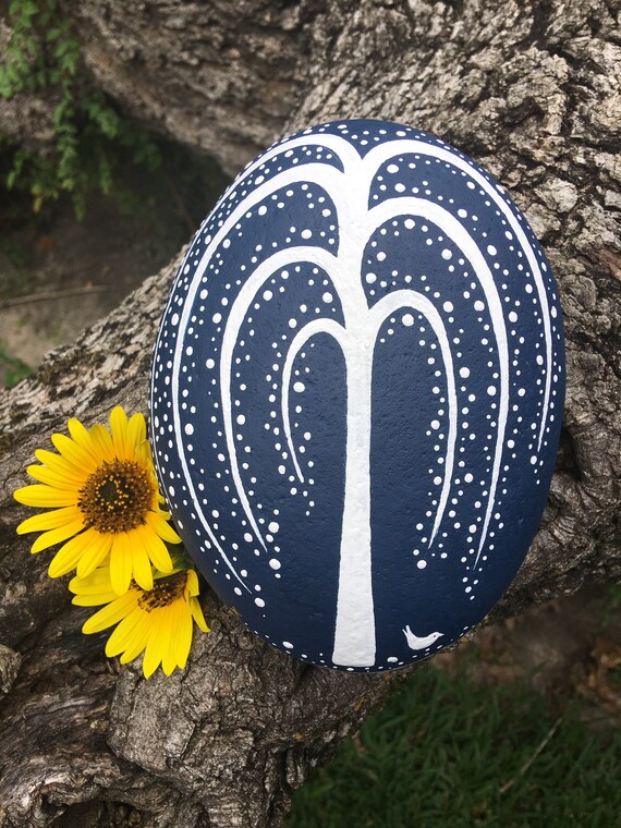 Tree of Life Willow Tree Holy Spirit Painted Rocks Prayer | Etsy
