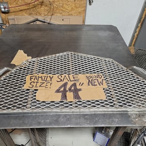 44" Stainless Steel Half Decagon Grate With Cool Touch Handles - Etsy