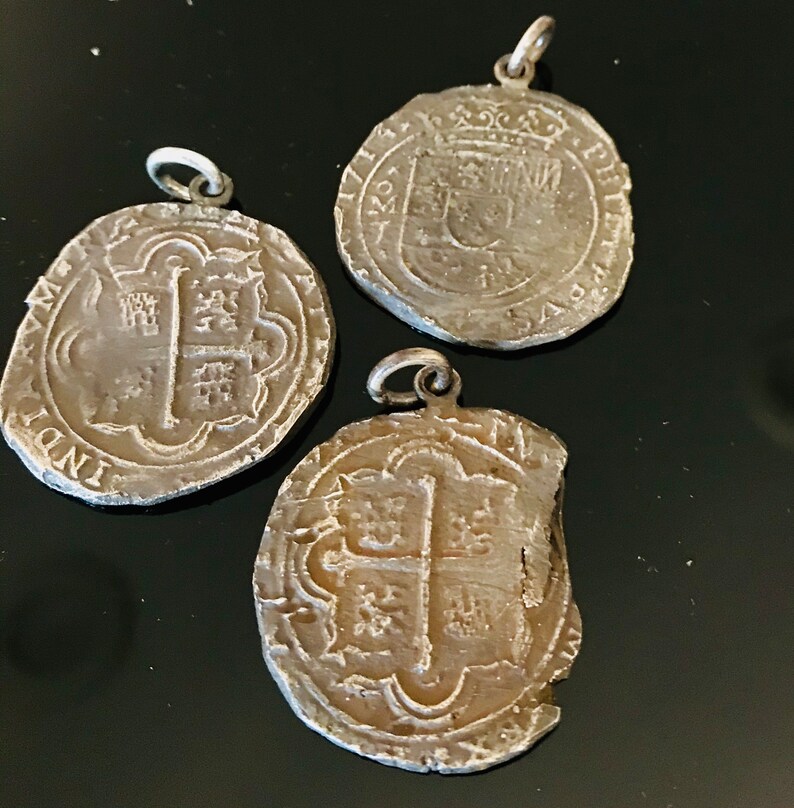 Sterling Silver Atocha Coin | Etsy