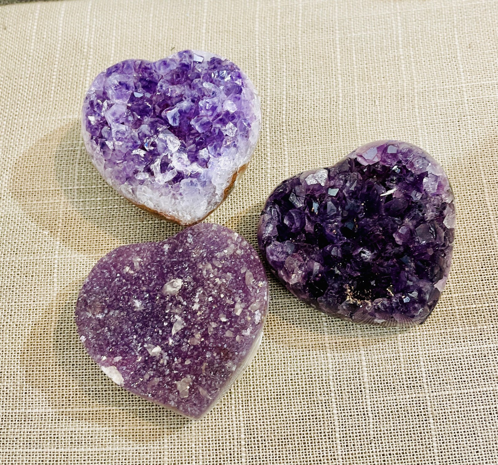 Amethyst Heart-amethyst Geode Heart-amethyst Geode-natural - Etsy