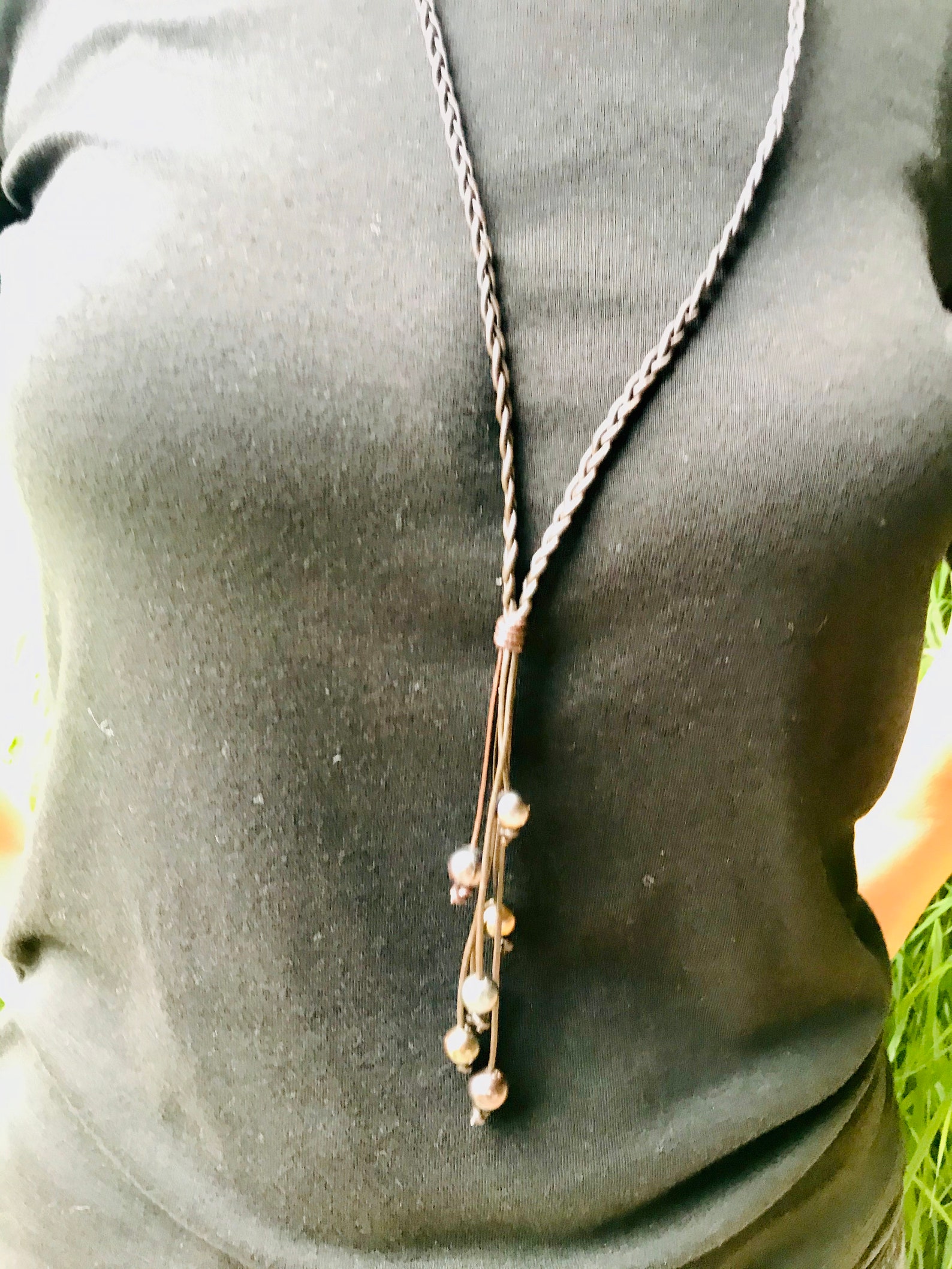 Tahitian Pearl Necklace-french Polynesian-seven Tahitian - Etsy