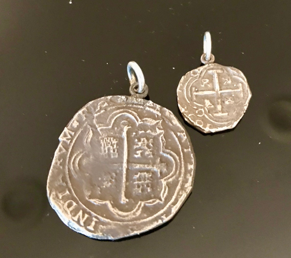 Atocha Coin Set-large and Small Atocha Coin-two Pieces | Etsy