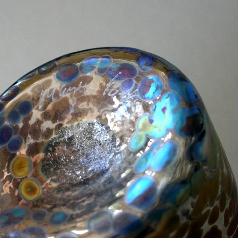 Rare Vintage Magic Sands Art Glass by Peter Vizzusi (signed) - Etsy