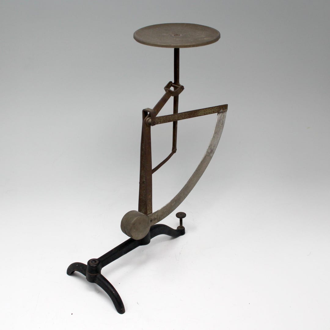 Large Rare Antique Brass & Iron Scale—11-1/4 Inches Tall - Etsy