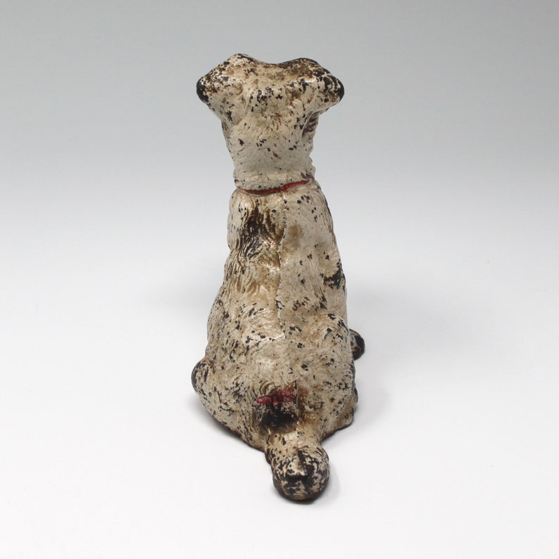 Antique Cast Iron Hubley Wire Haired Fox Terrier Bookend / Paperweight ...