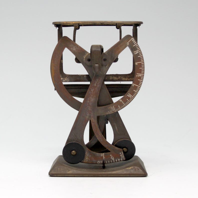 Antique All Metal Balancing Postal Scale OEST.P. 1766 - Etsy