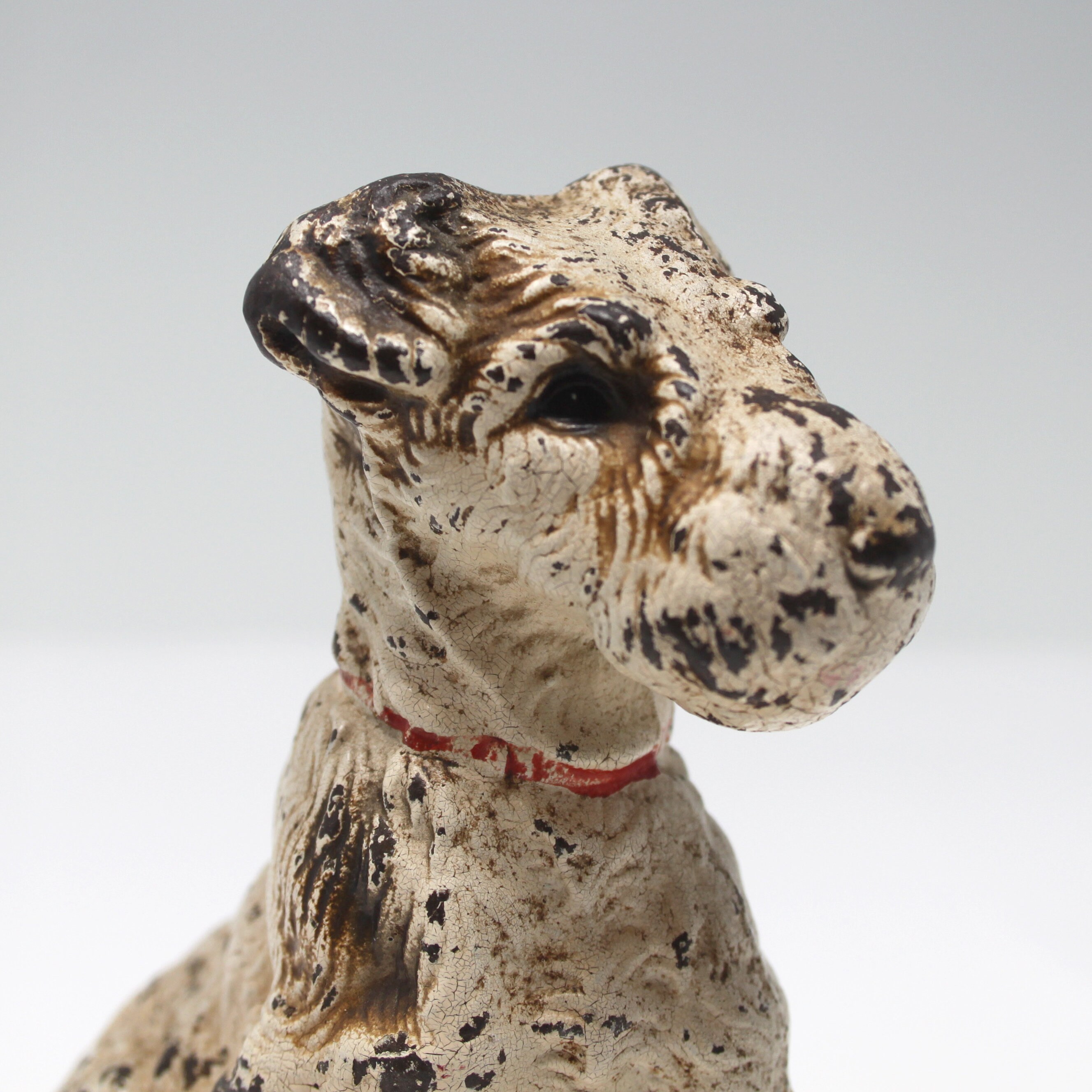 Antique Cast Iron Hubley Wire Haired Fox Terrier Bookend / Paperweight ...