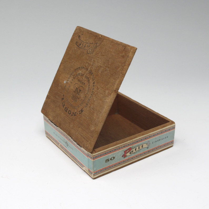 Vintage E. Nobel Petit Cigarillos Box - Etsy