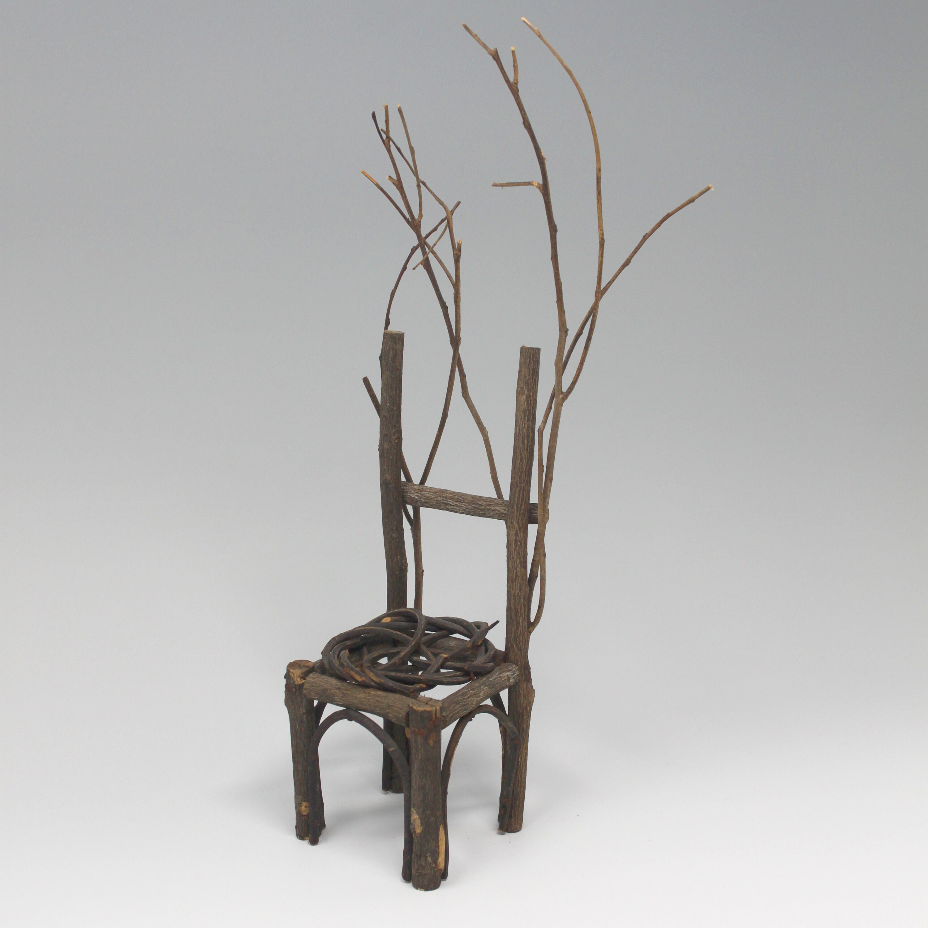 Vintage Rustic Twig Chair— Miniature Handmade Folk Art - Etsy