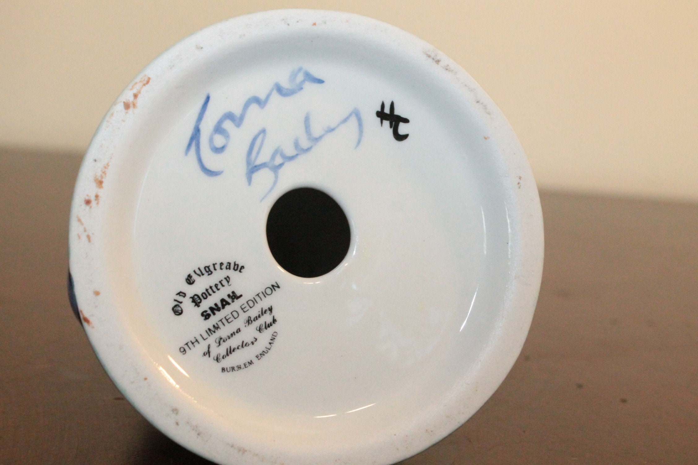 Lorna Bailey Signed Shaker Snail Collectors Club Limited - Etsy