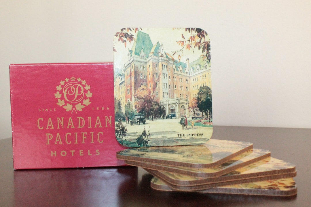 Set of Six Coasters of the Empress Hotel in British Columbia – New in ...