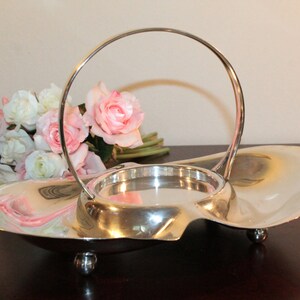 Silverplate 3-section Basket With Handle – Scottish Maker J Cameron ...