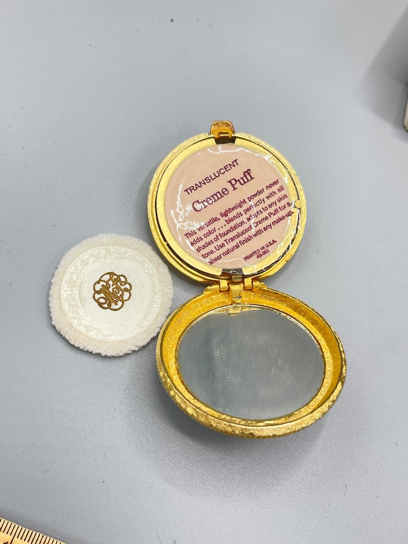 Vintage Max Factor Cameo Compact With Mirror, Powder and Puff in ...
