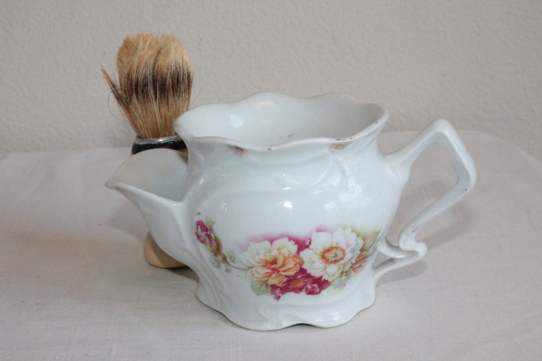 Scuttle Mug – Large With Floral Design Includes Bristle Brush - Etsy