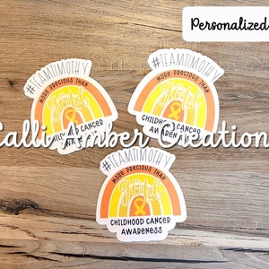 Childhood Cancer Awareness Waterproof Sticker - Etsy