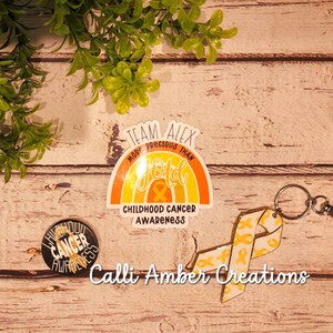 Childhood Cancer Awareness Waterproof Sticker - Etsy
