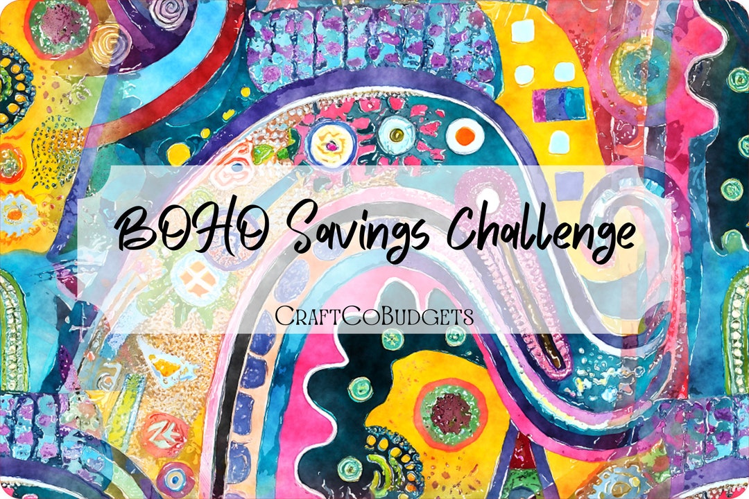 BOHO Scratch off Savings Challenge Box Flower Scratch Offs BONUS ...