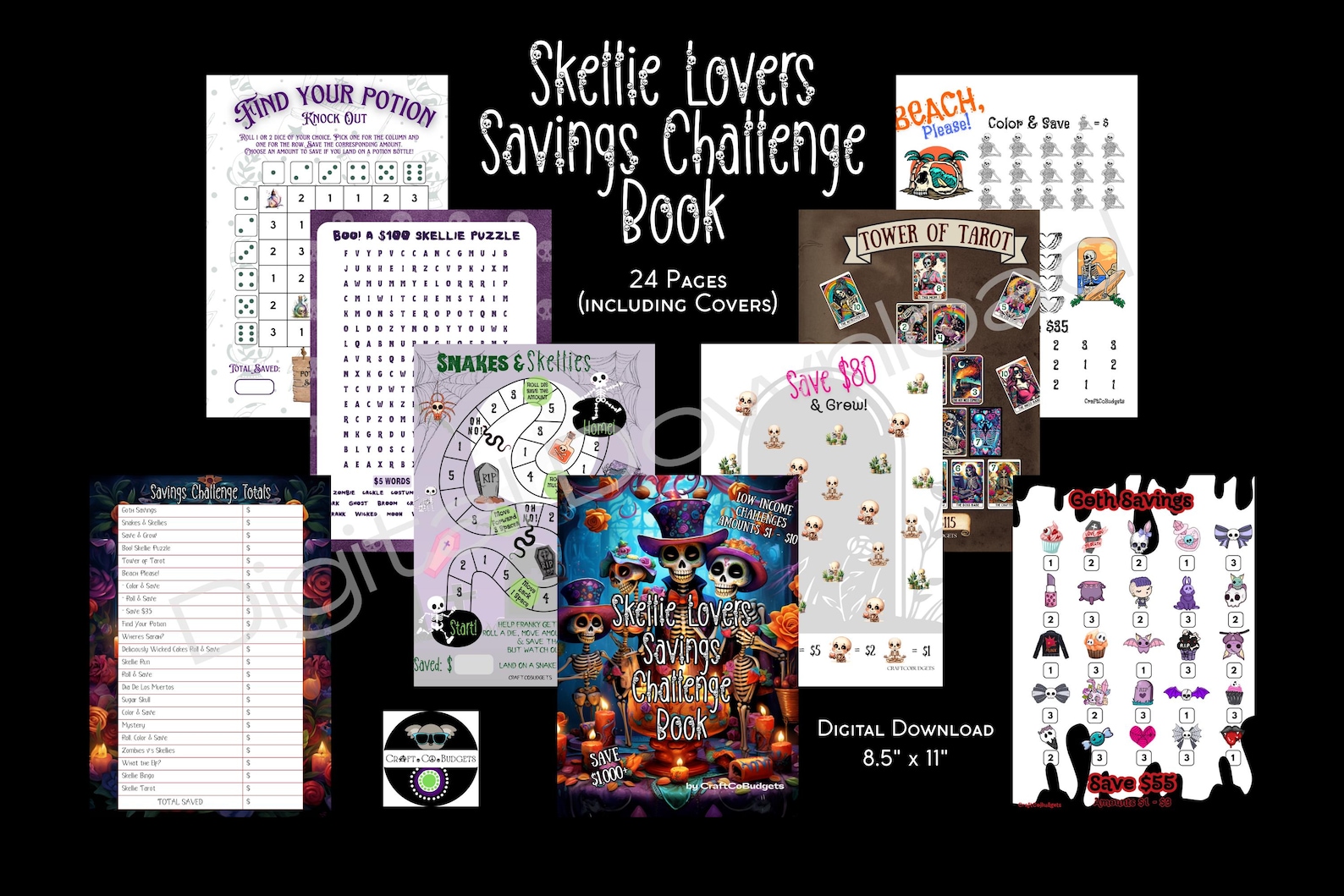 Skellie Lovers Savings Challenge Book 2.0 | Low Income | Digital ...