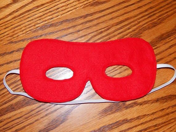 Red Elektra Ninja Assassin Felt Superhero Mask Costume Any | Etsy
