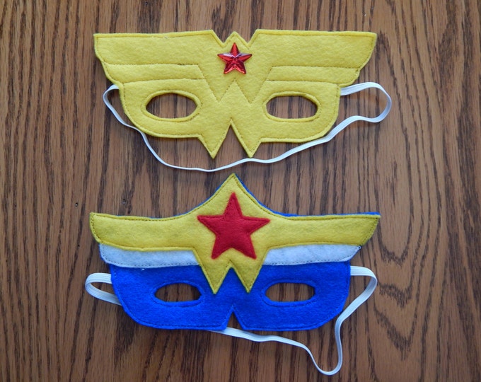 Inspired by Wonder Woman Felt Superhero Mask Costume - Any Size ...