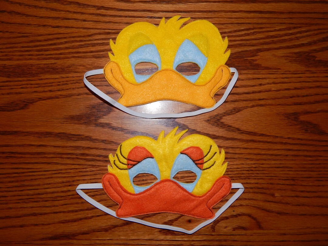 Yellow Duck or Goose Felt Mask Costume Accessory Any Size Available - Etsy