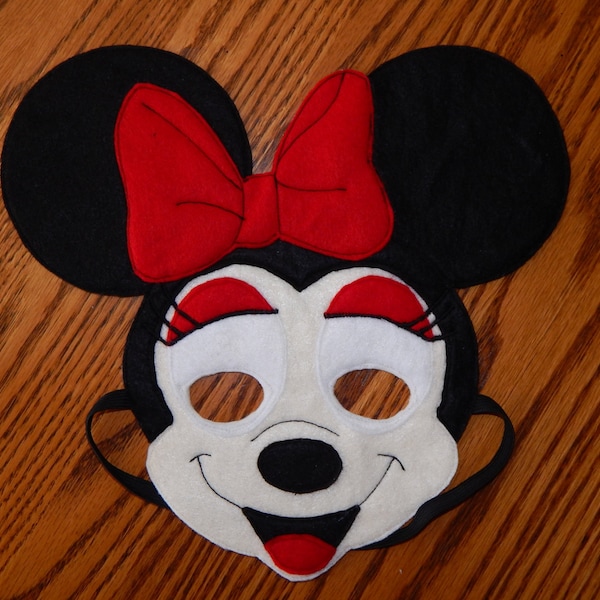 Minnie Mouse Face Mask - Etsy