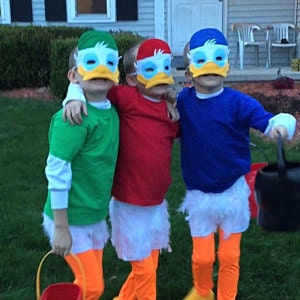 Inspired by Huey Dewey & Louie Duck Felt Mask Costume - Etsy Singapore