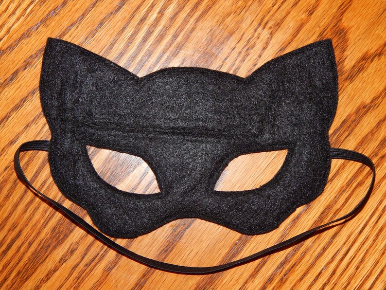 Inspired by Cat Woman Felt Superhero Mask Costume Accessory - Etsy