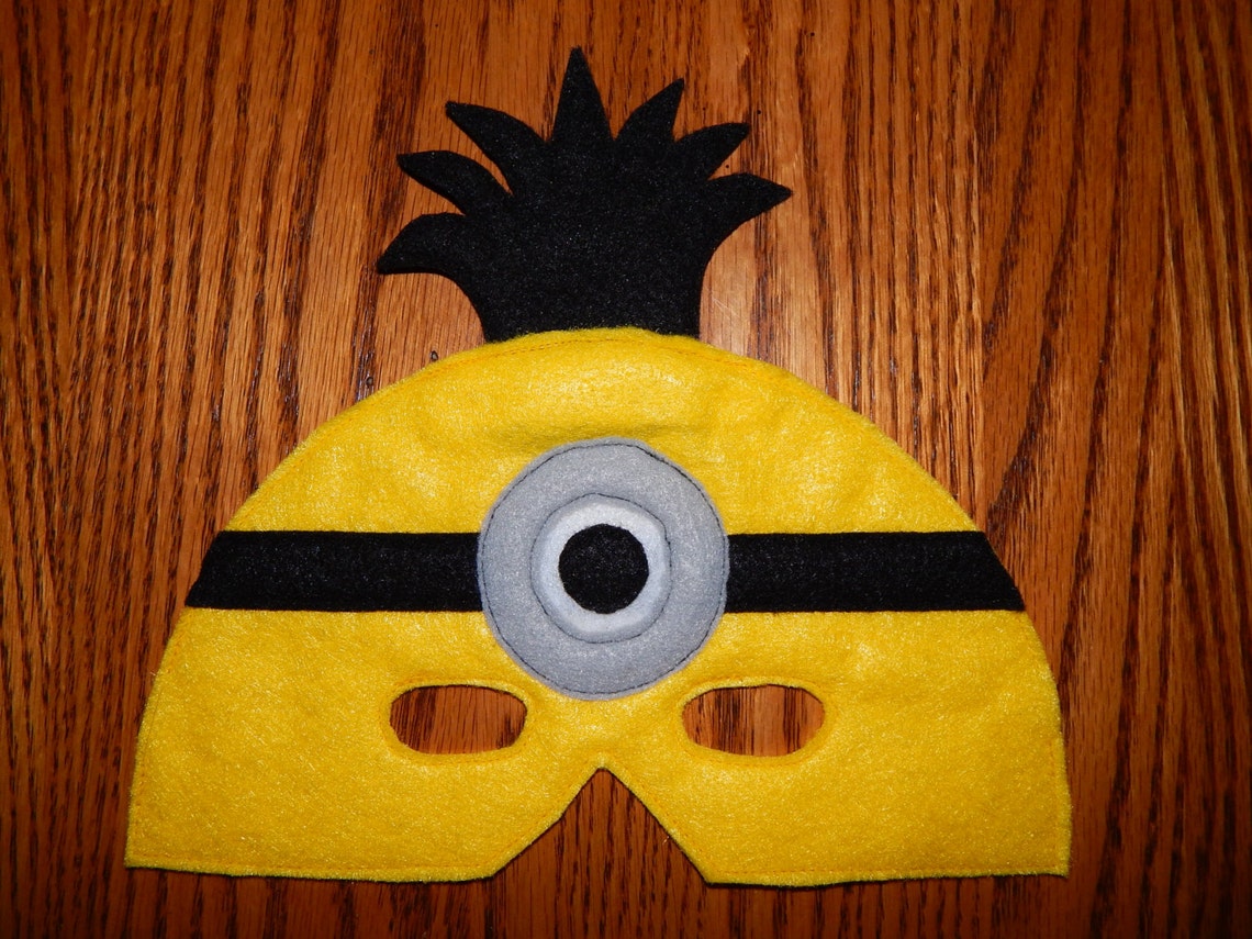 Inspired by Despicable Me Single Eye Minion Felt Mask Costume - Etsy