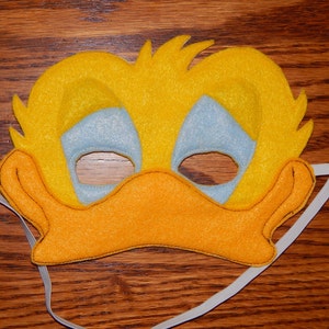 Yellow Duck or Goose Felt Mask Costume Accessory Any Size Available - Etsy