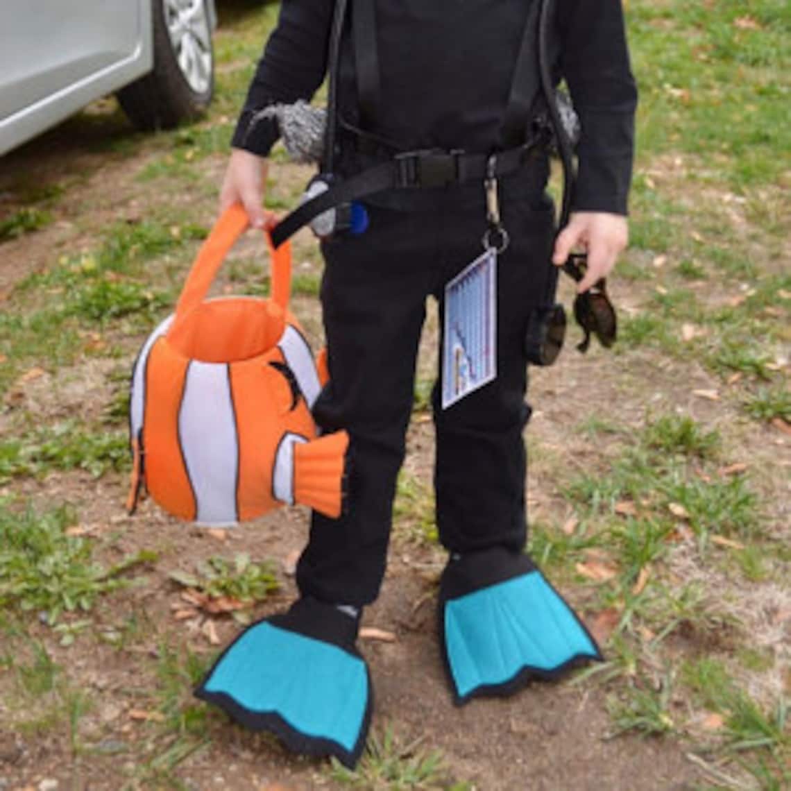 Felt Scuba Diving Snorkel Mask & Fins Set Costume Accessory - Etsy