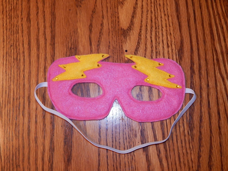 Flash or Flash Girl Felt Superhero Mask Costume Any Size - Etsy