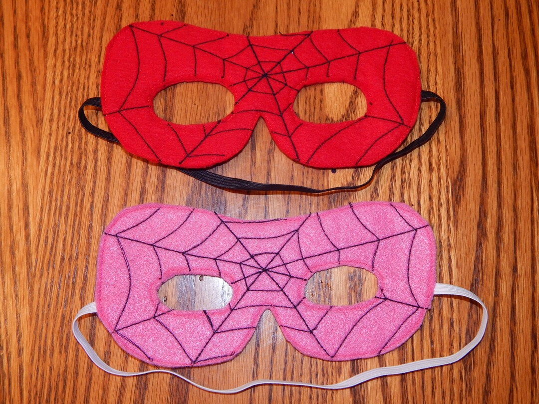 Inspired by Spiderman or Spider Girl Felt Superhero Mask Costume - Any ...
