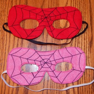 Inspired by Spiderman or Spider Girl Felt Superhero Mask Costume Any ...