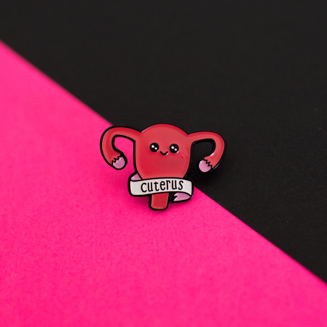 Pin's Cuterus / Uterus Cute Feminist / Hard Enamel Pin Badge Pin - Etsy