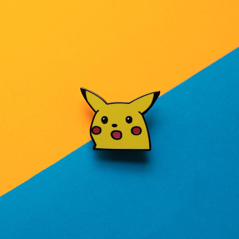 Pikachu Pin - Etsy