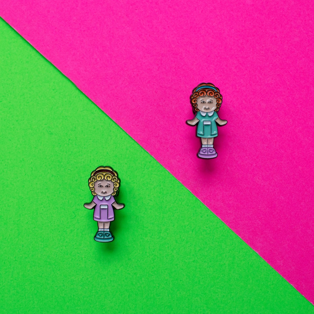 Polly Pocket Character Pin / Cute Miniature Doll / Hard Enamel Pin ...