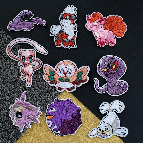 Pikachu Iron on Patches - Etsy