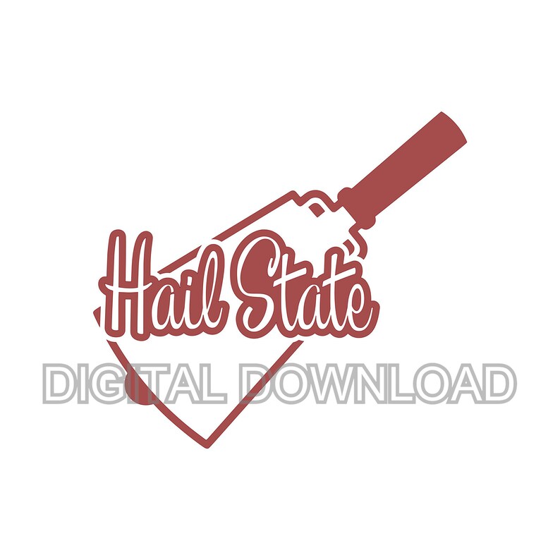 Mississippi State Hail State Cowbell Digital Download SVG DXF EPS ...