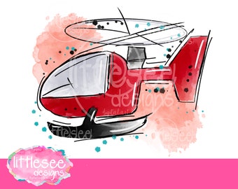 Helicopter Clip Art | Etsy