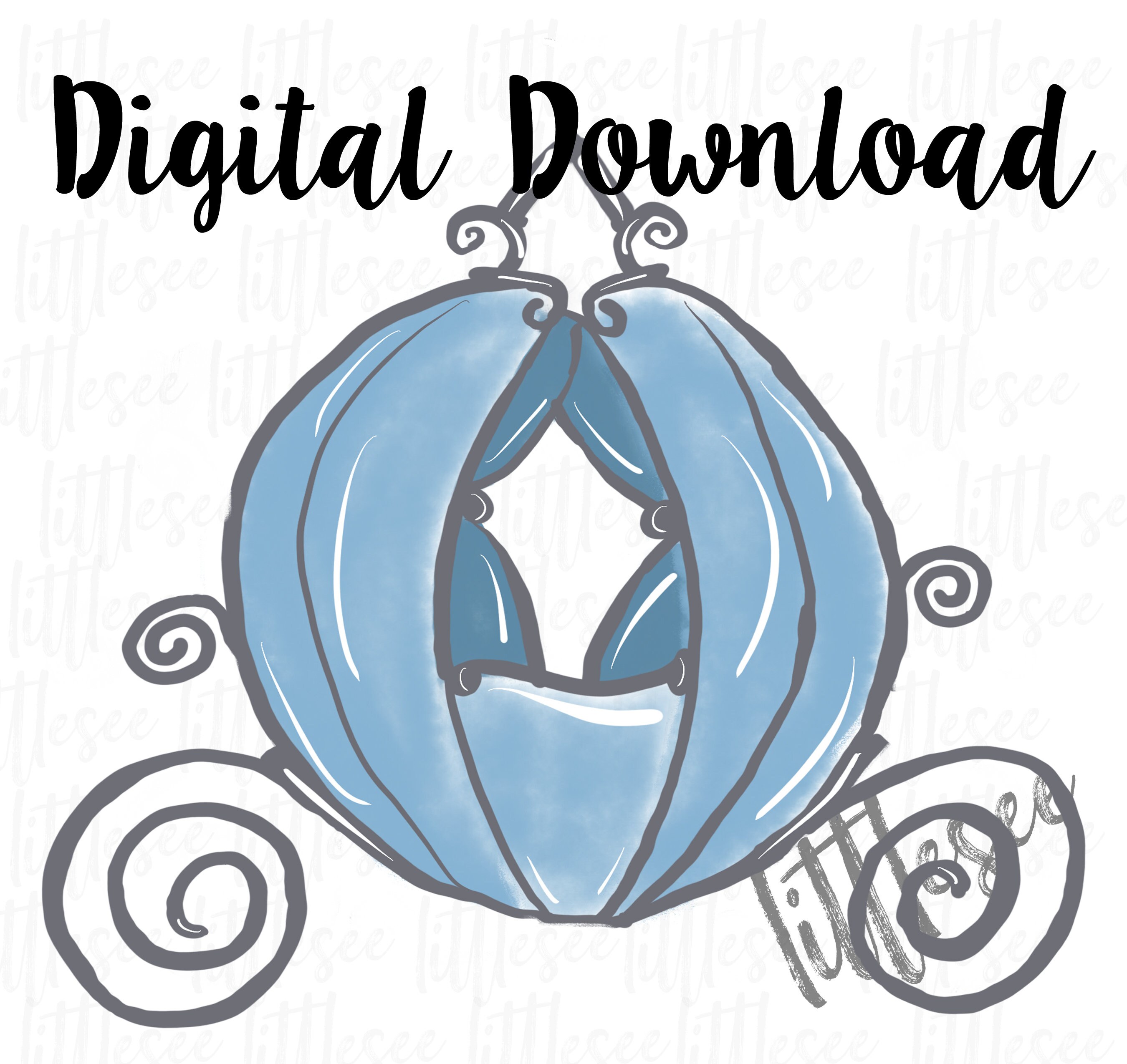 Disney Cinderella Carriage Blue