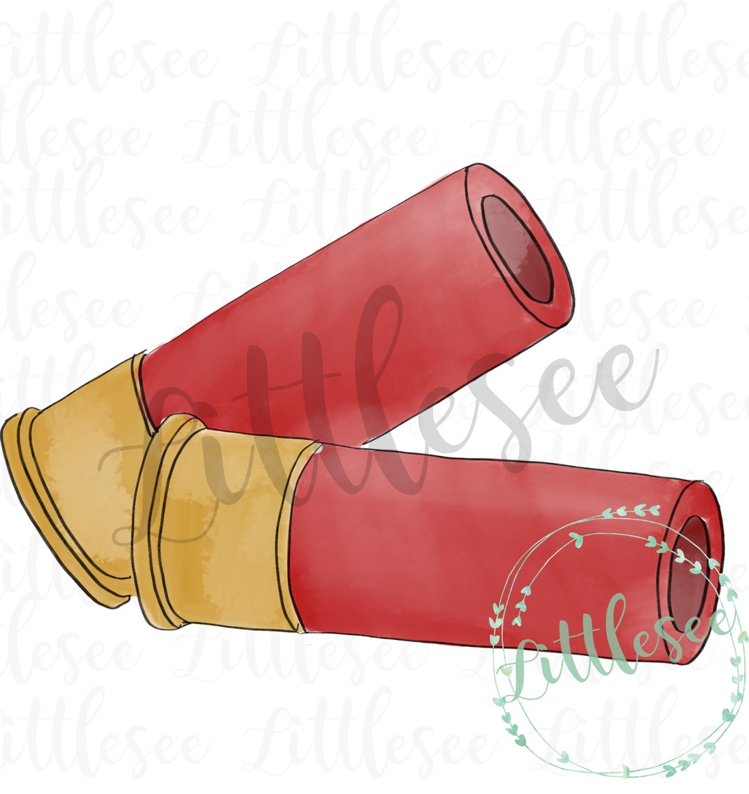 Shotgun Shells, Hunting Watercolor PNG Design, Digital Download, Print ...