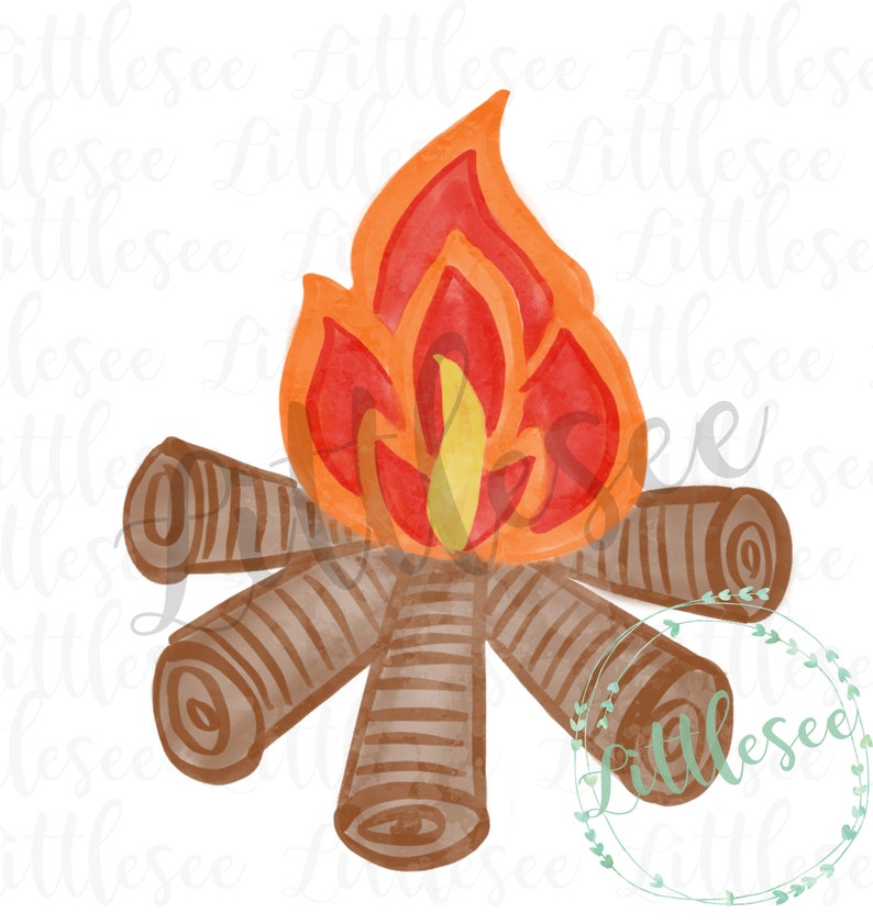 Campfire Campfire Watercolor Digital Download Printable - Etsy