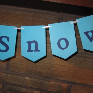 Let It Snow Banner, Winter Banner, Winter Garland, Let It Snow ...