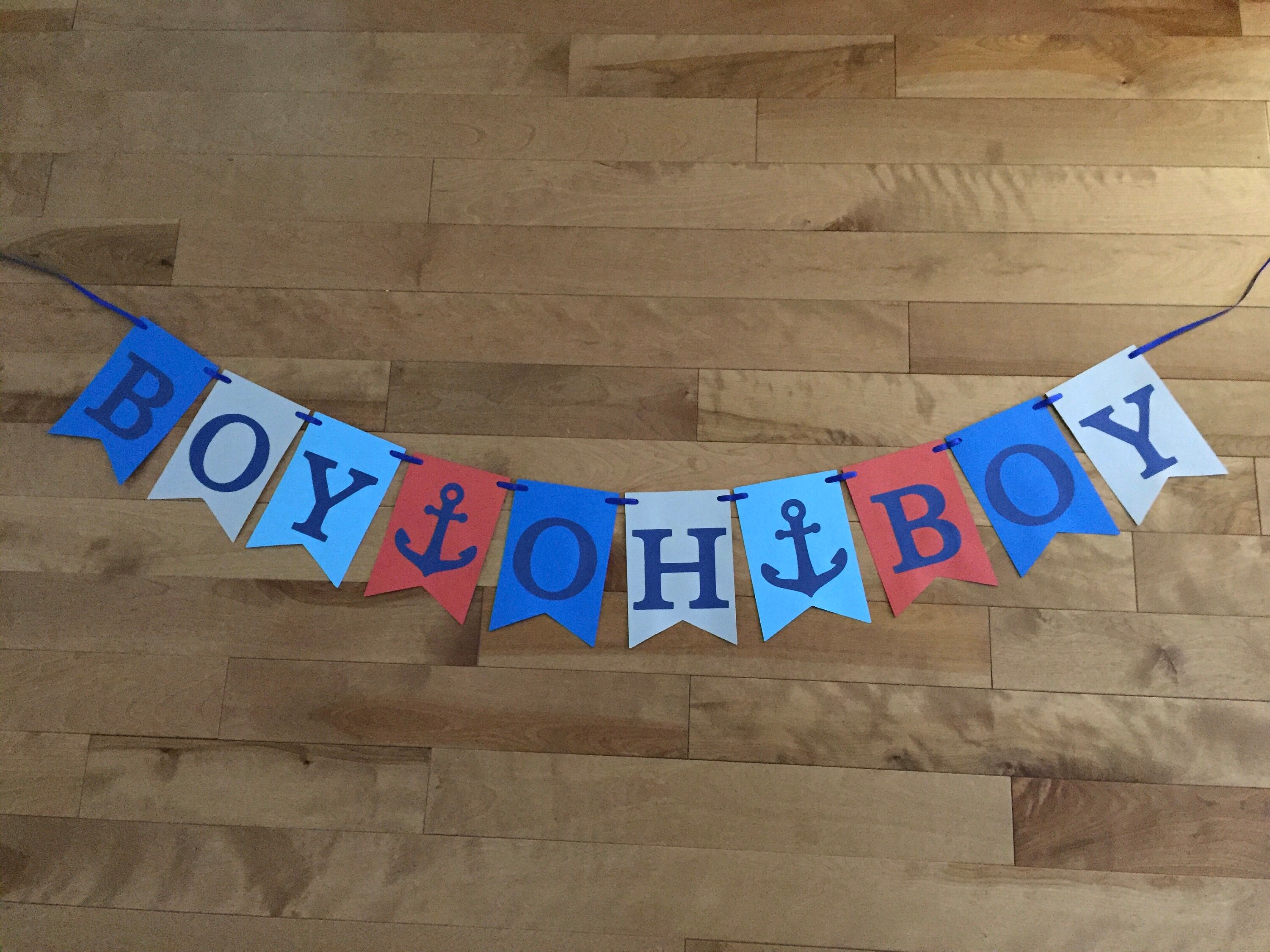 Boy Oh Boy Banner, Baby Shower Banner, It’s a Boy Banner, Shower Decor ...