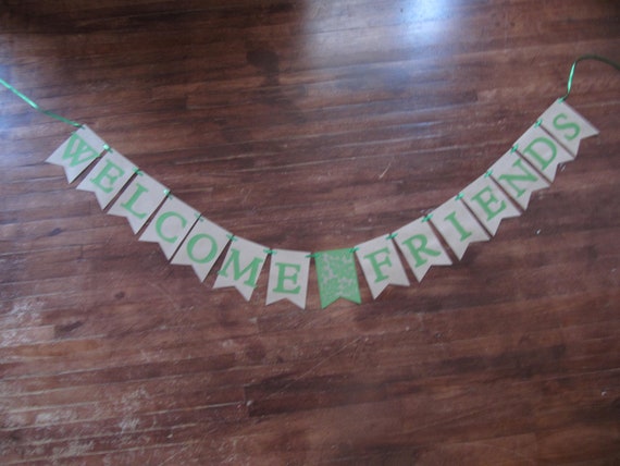 Welcome Friends Banner Welcome Banner Fall Banner - Etsy