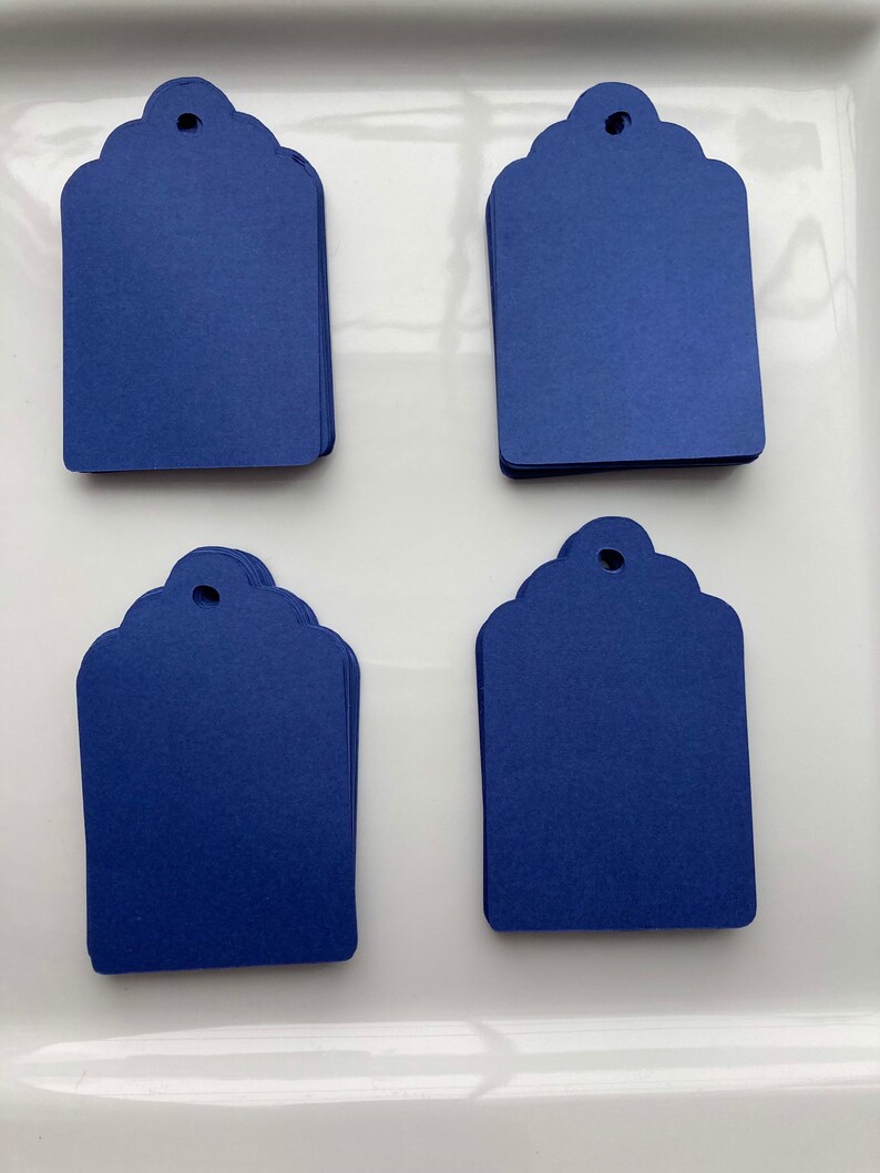 Navy Blue Tags, Price Tags, Craft Tags, Wedding Tags - Etsy