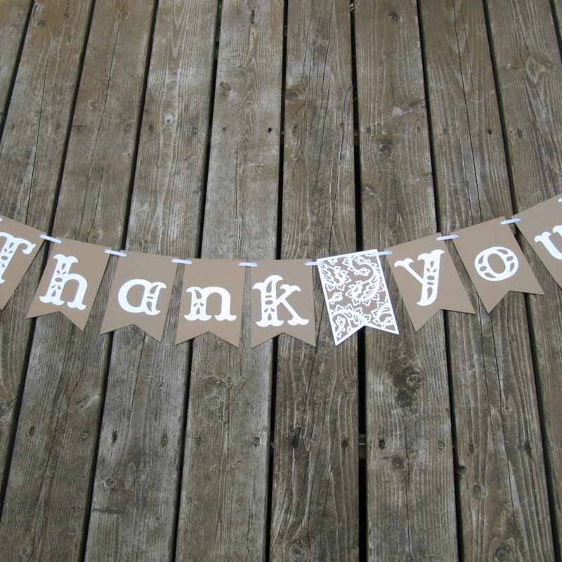 Thank You Banner - Etsy